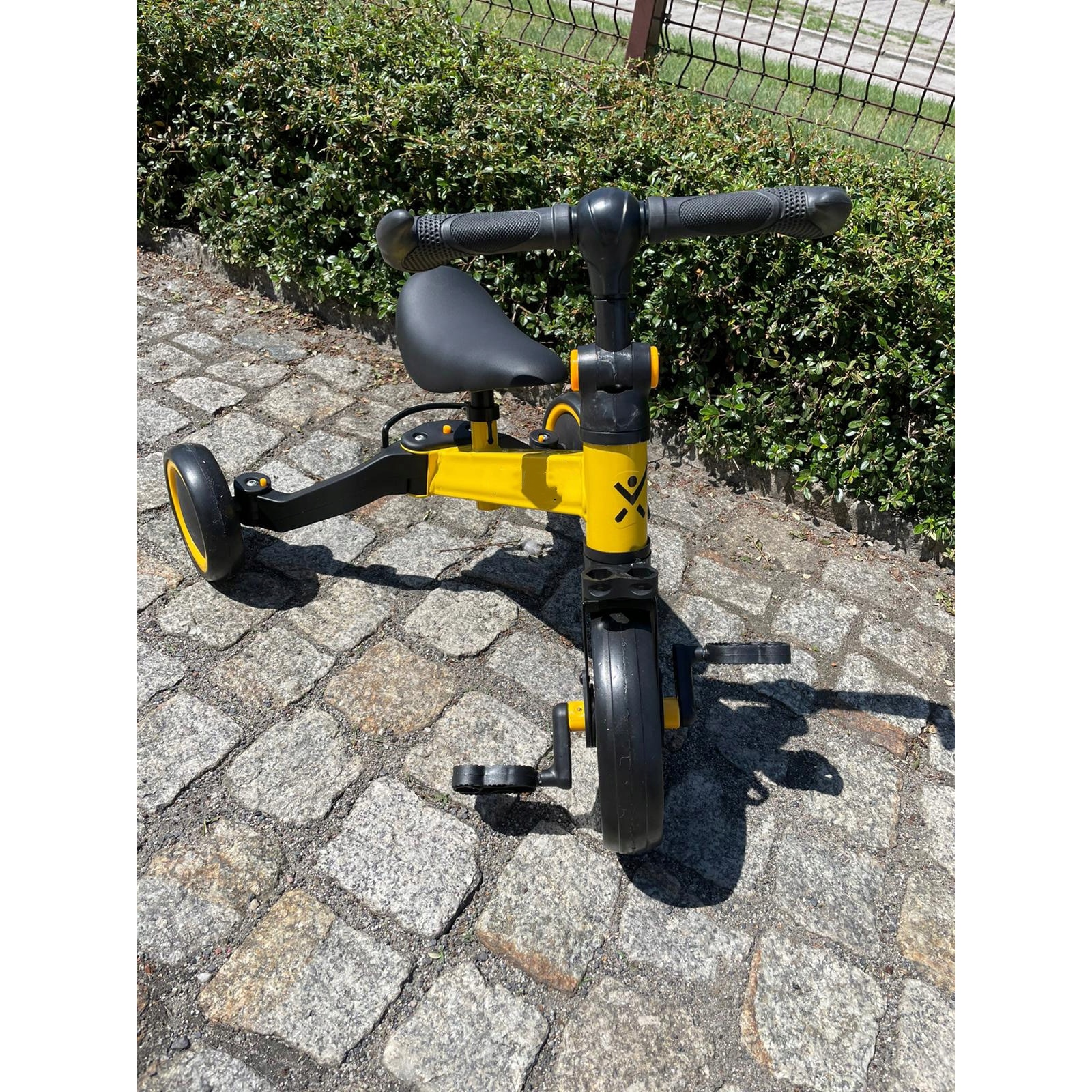 Bicicleta 2 in1, Zola®, cu 3 roti, cadru din aluminiu, manere din ...