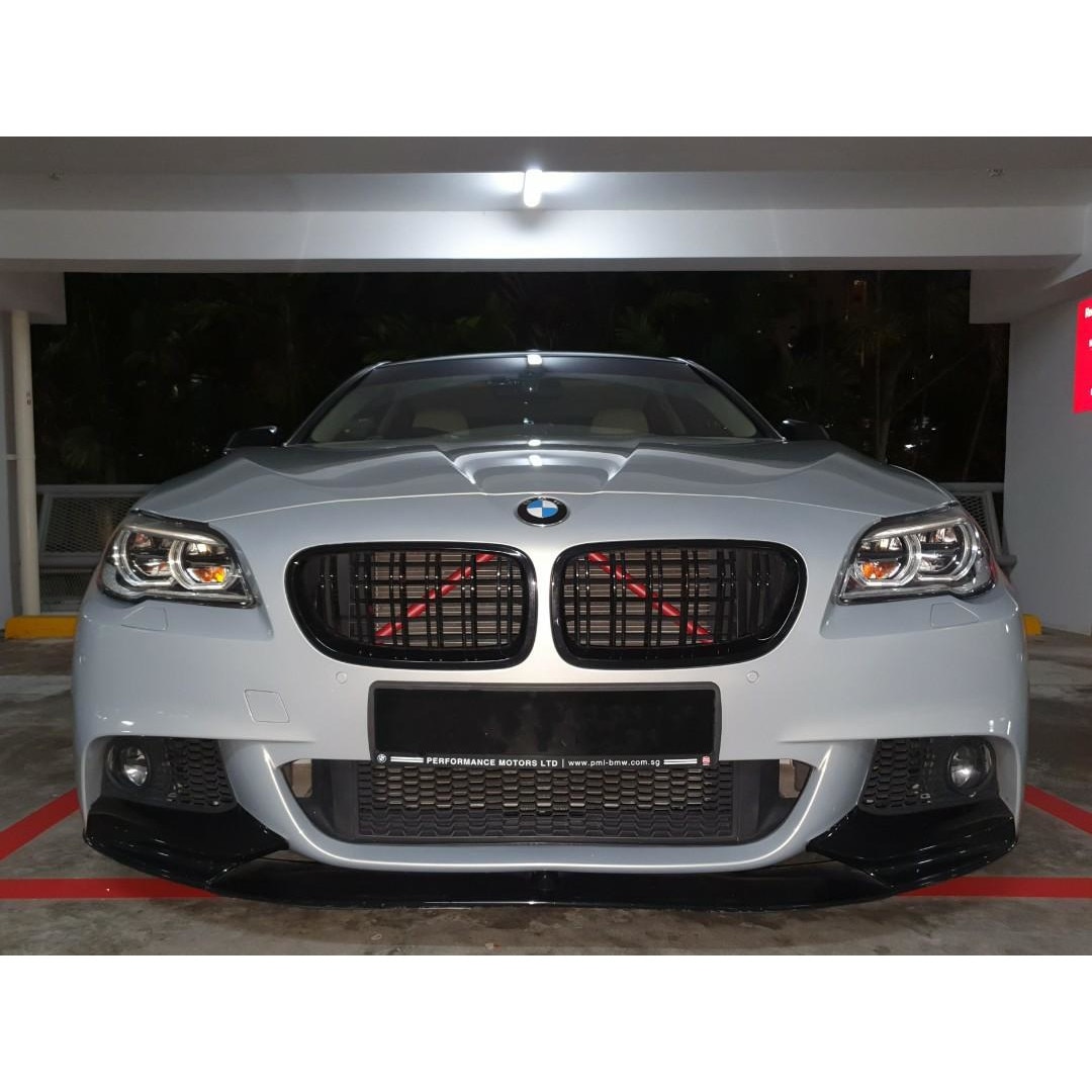 Set Ornamente V-BRACE Grile Bara Fata BMW F01 F02 F03 F04 F06 F10 F11 F12 F18 F48 F13, Rosu ...