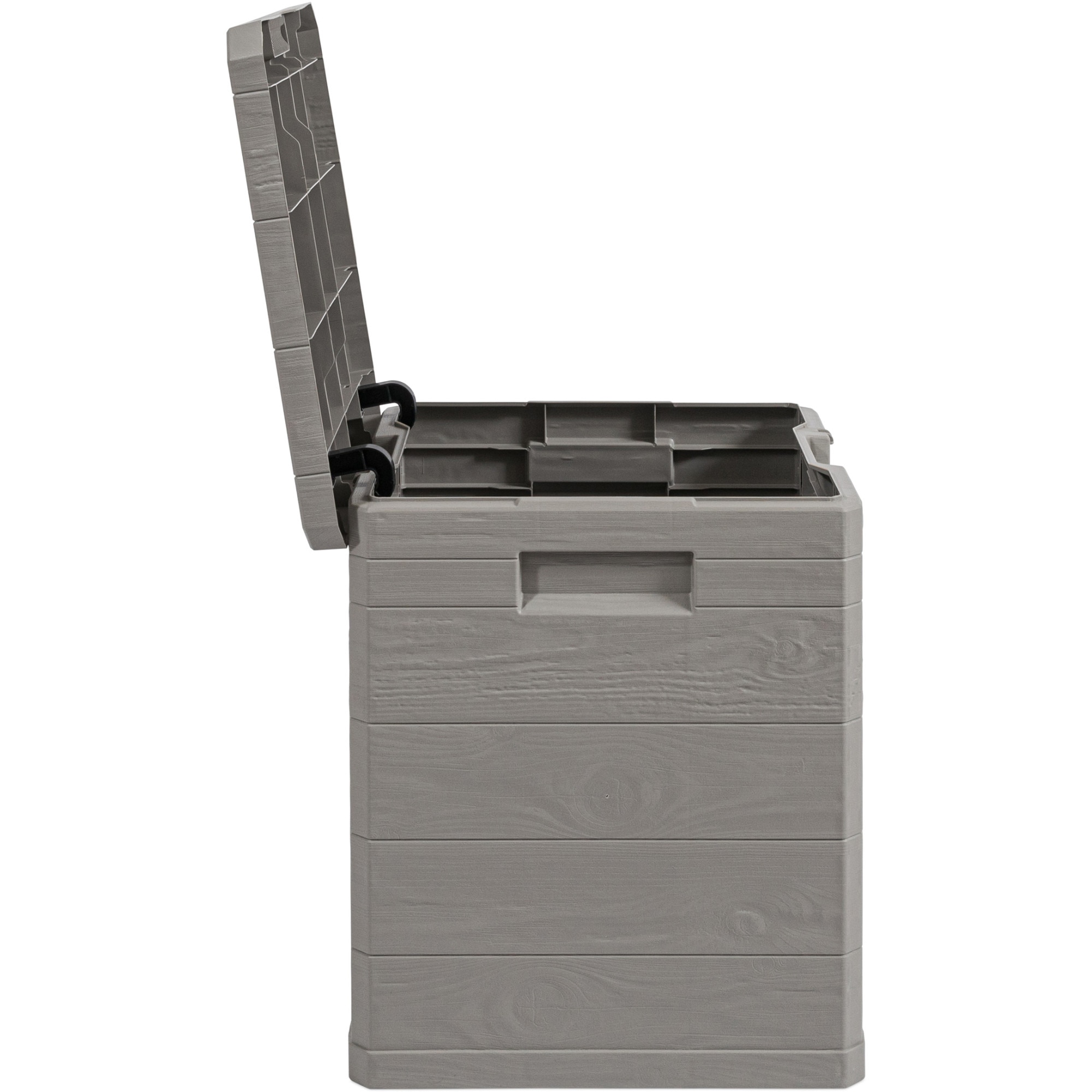 Lada depozitare gradina, Toomax Woody's, 90 litri, gri, 42.5x44x50 cm ...