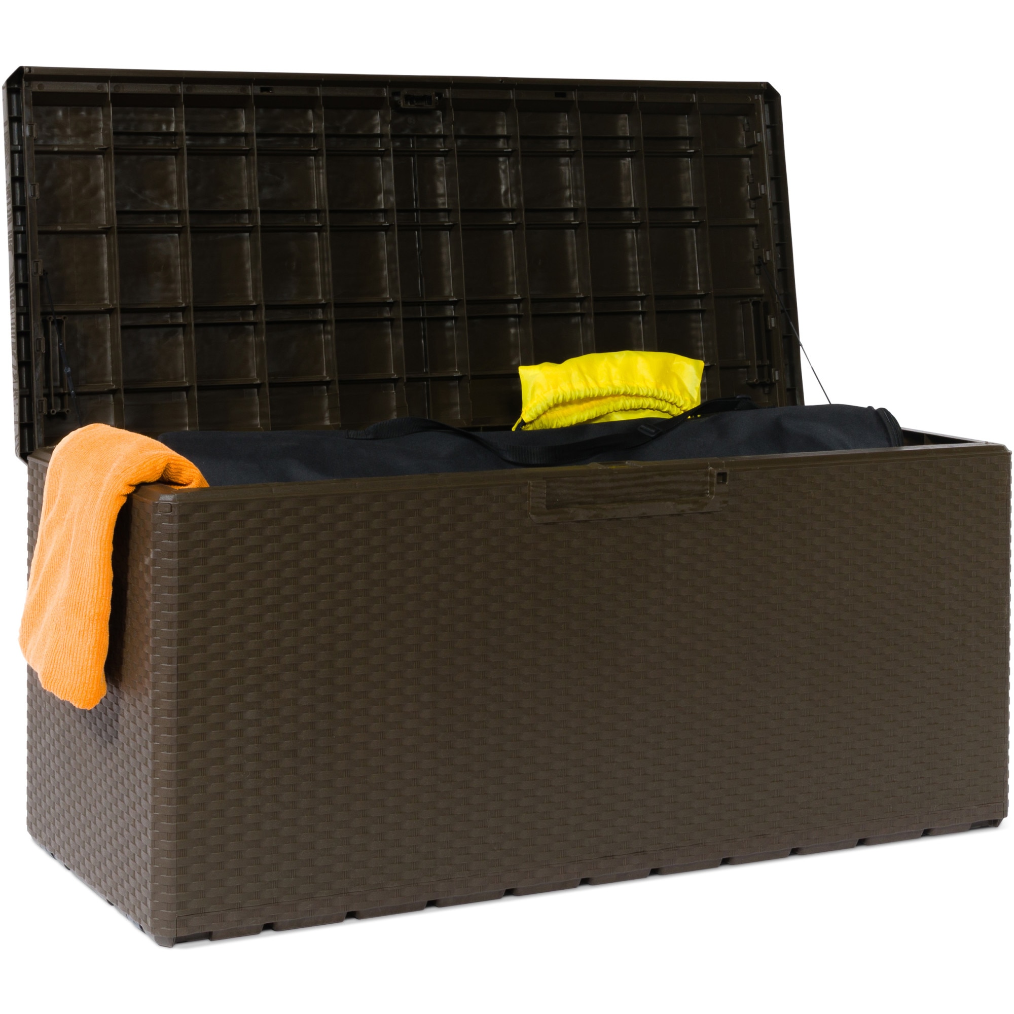 Lada depozitare gradina, Toomax Portofino, 340 litri, maro, 123.7x54 ...