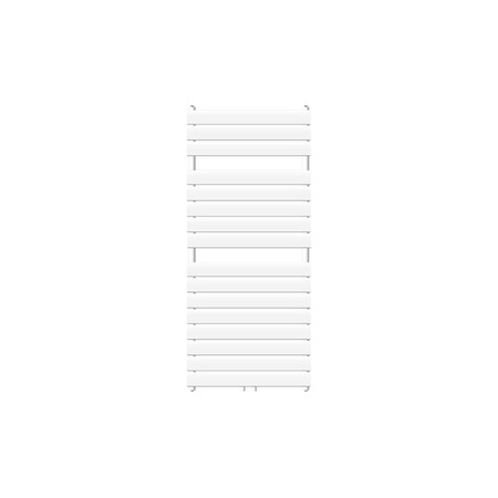 Radiator de baie, ECD Germany, 60 x 120 cm, alb, otel, 869W, suport de ...
