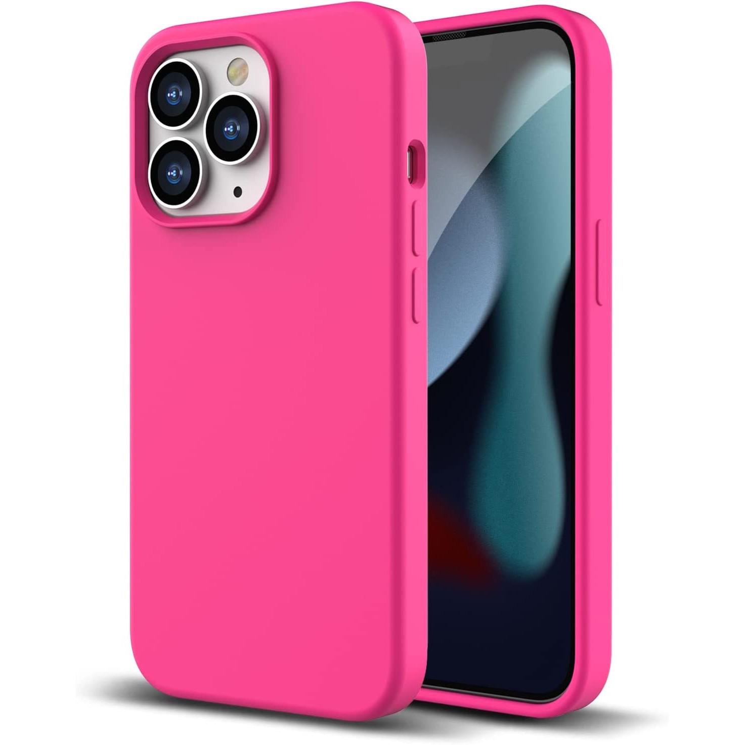 Husa din silicon compatibila cu iPhone 13 Pro cu protectie la camera ...