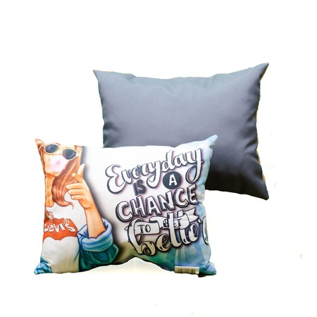 Perna patrata, Every day is a chance, 25x32 cm, Poem Design - eMAG.ro