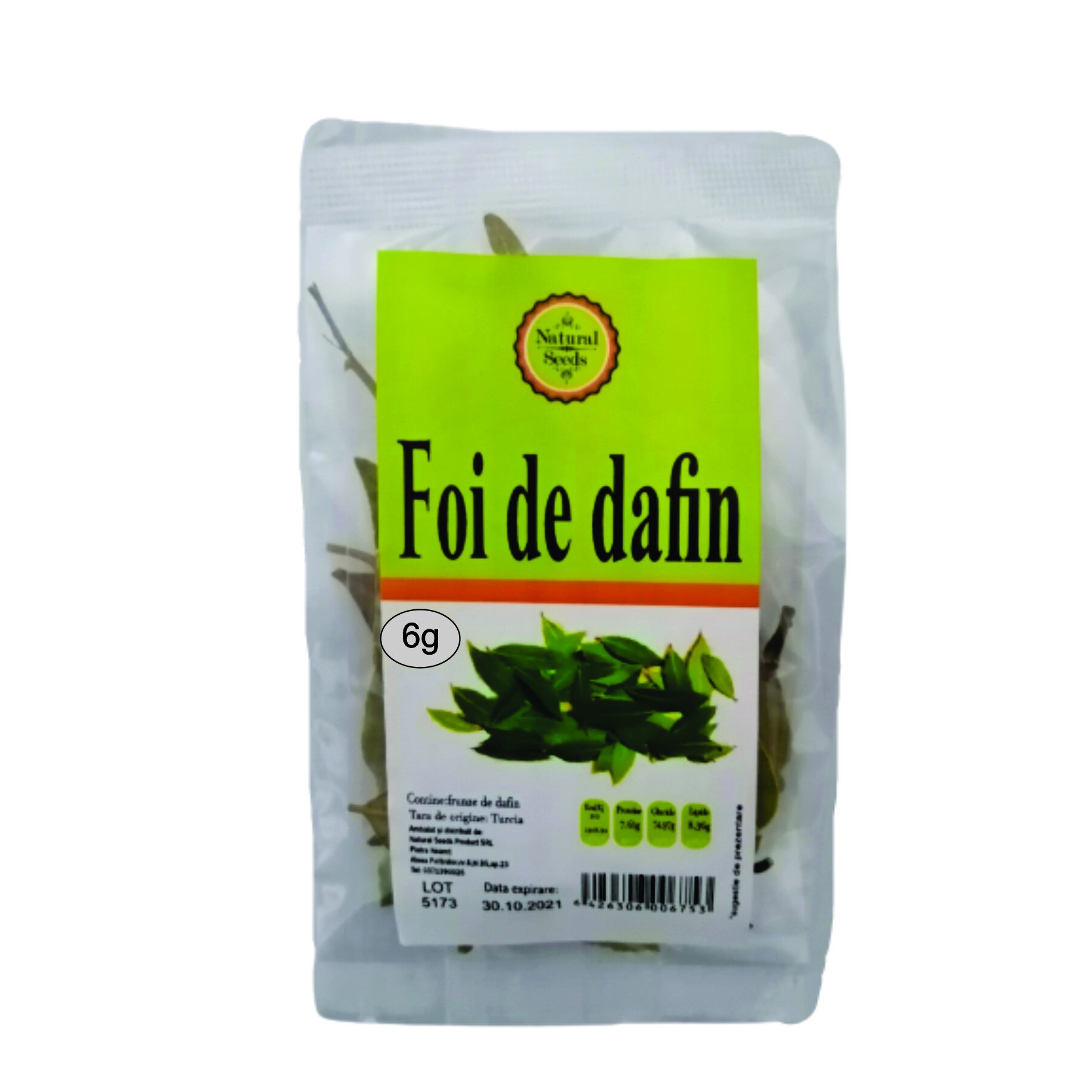 Foi de dafin, Natural Seeds Product, 6g - eMAG.ro