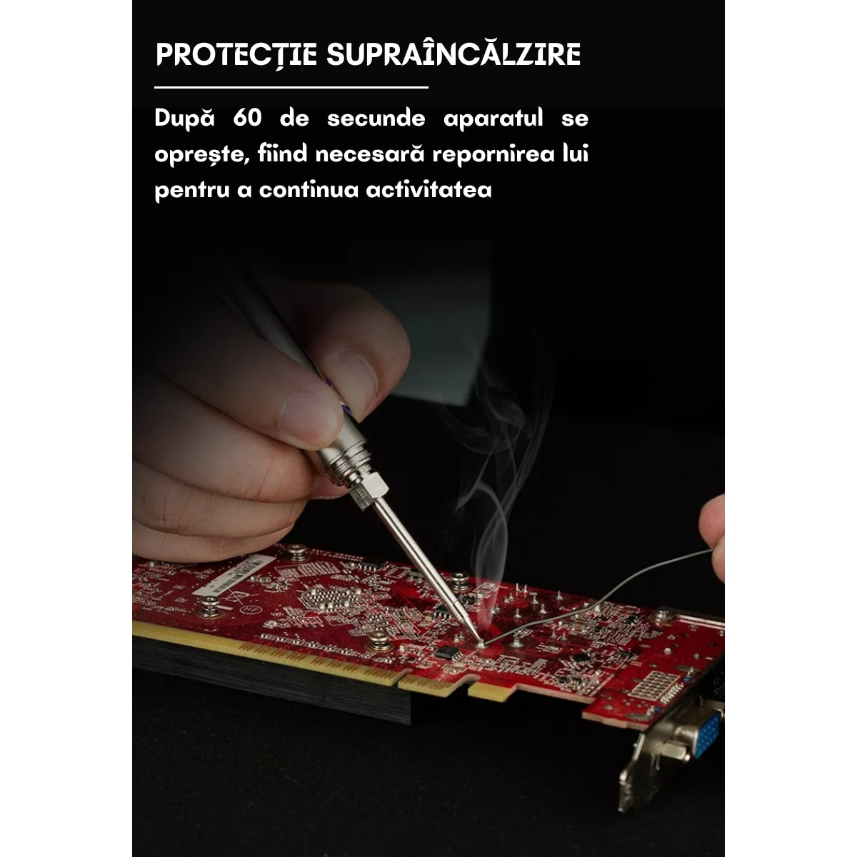 Set pistol de lipit letcon portabil, wireless cu acumulator incorporat ...