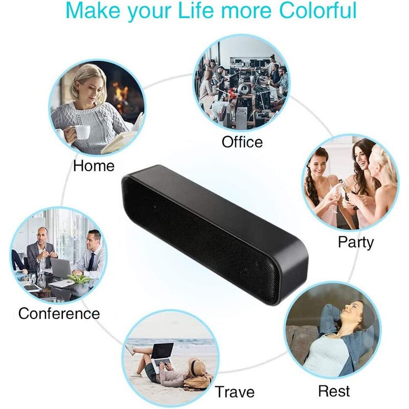 Boxa portabila, IFUFR, Functie lumini, IP67, Bluetooth 5.0, NFC ...