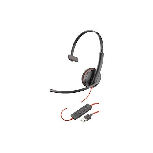 Plantronics Blackwire headset, C3210 USB-A, fekete (209744-104) - eMAG.hu