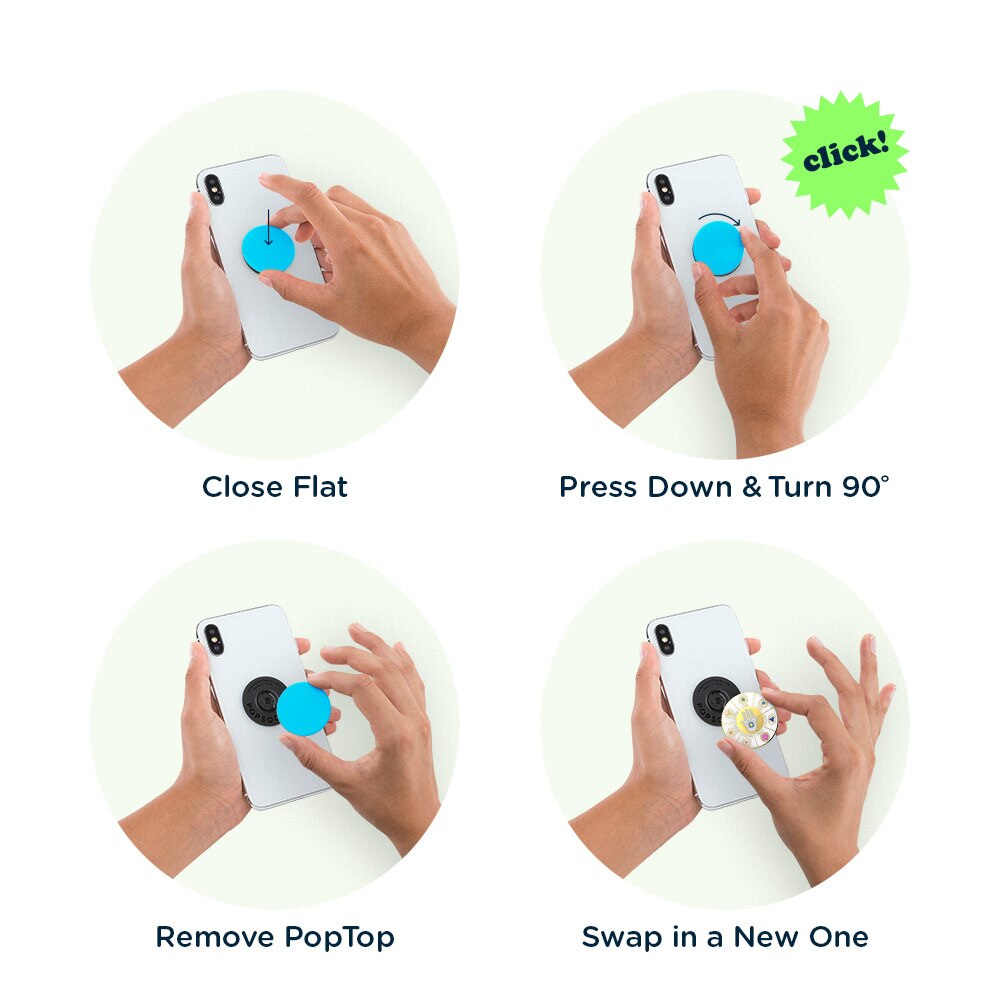 Suport universal de telefon si tableta PopSockets, PopGrip Enamel ...