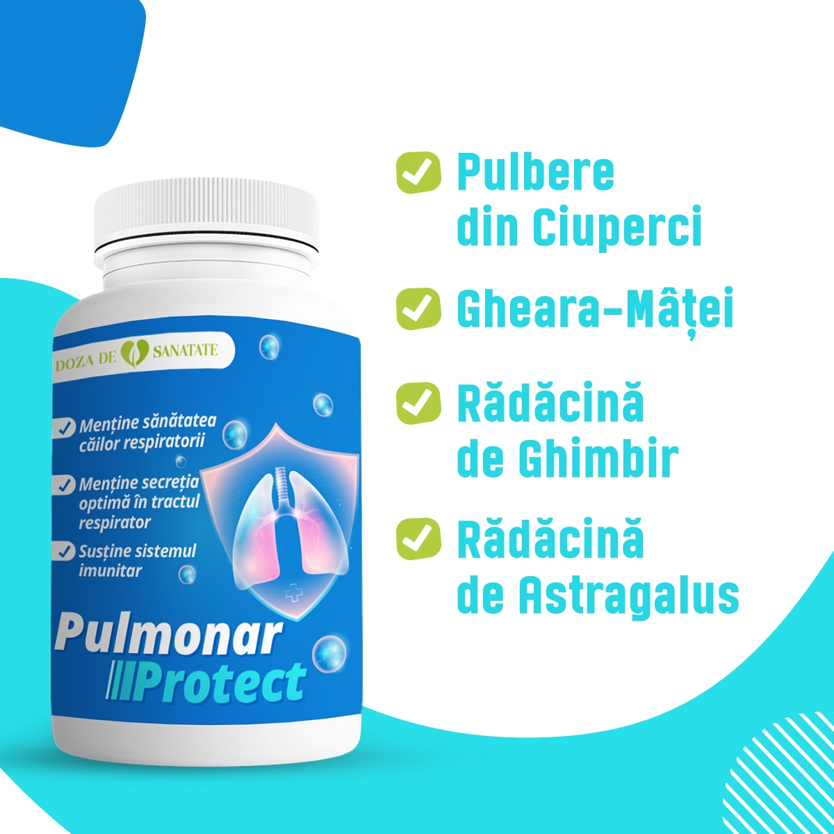 Pulmonar Protect - Doza de Sanatate- 30 capsule - eMAG.ro