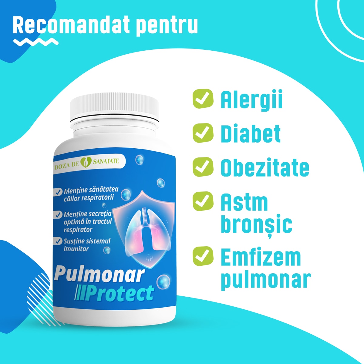Pulmonar Protect - Doza de Sanatate- 30 capsule - eMAG.ro