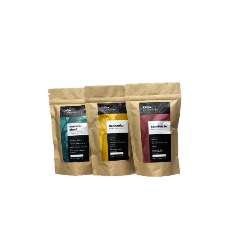 Kit de Degustare 3 tipuri de Cafea de specialitate, 300 g - eMAG.ro