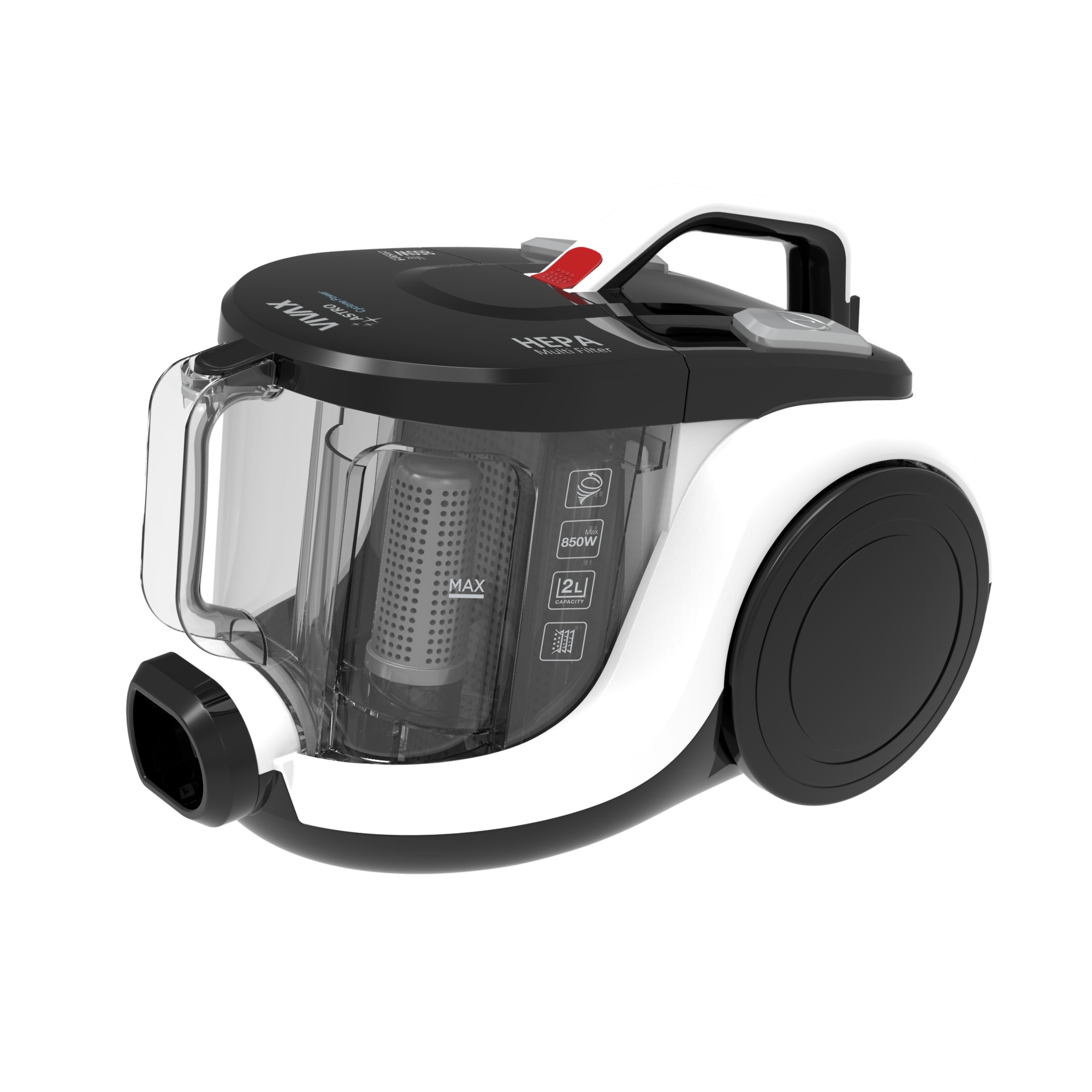 Aspirator VIVAX VCC-850G Astro fara sac, putere 850 W, capacitate de 2 ...