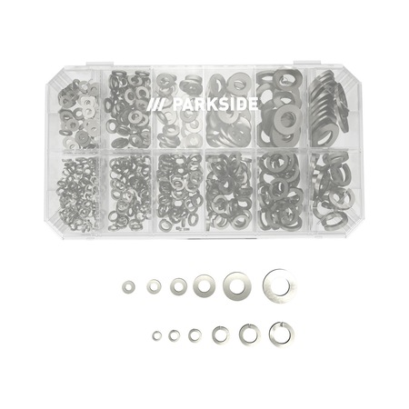 Set 350 saibe otel inoxidabil, M4, M5, M6, M8, M10, M12, Parkside - eMAG.ro