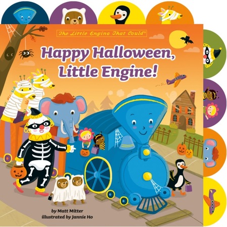 Happy Halloween, Little Engine!: A Tabbed Board Book de Matt Mitter ...