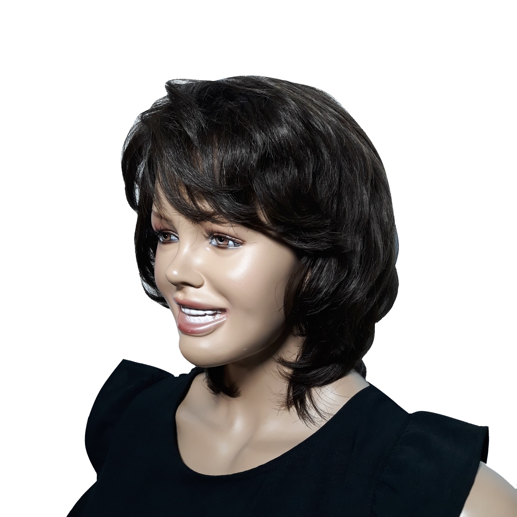 Peruca dama, par natural, saten inchis - eMAG.ro