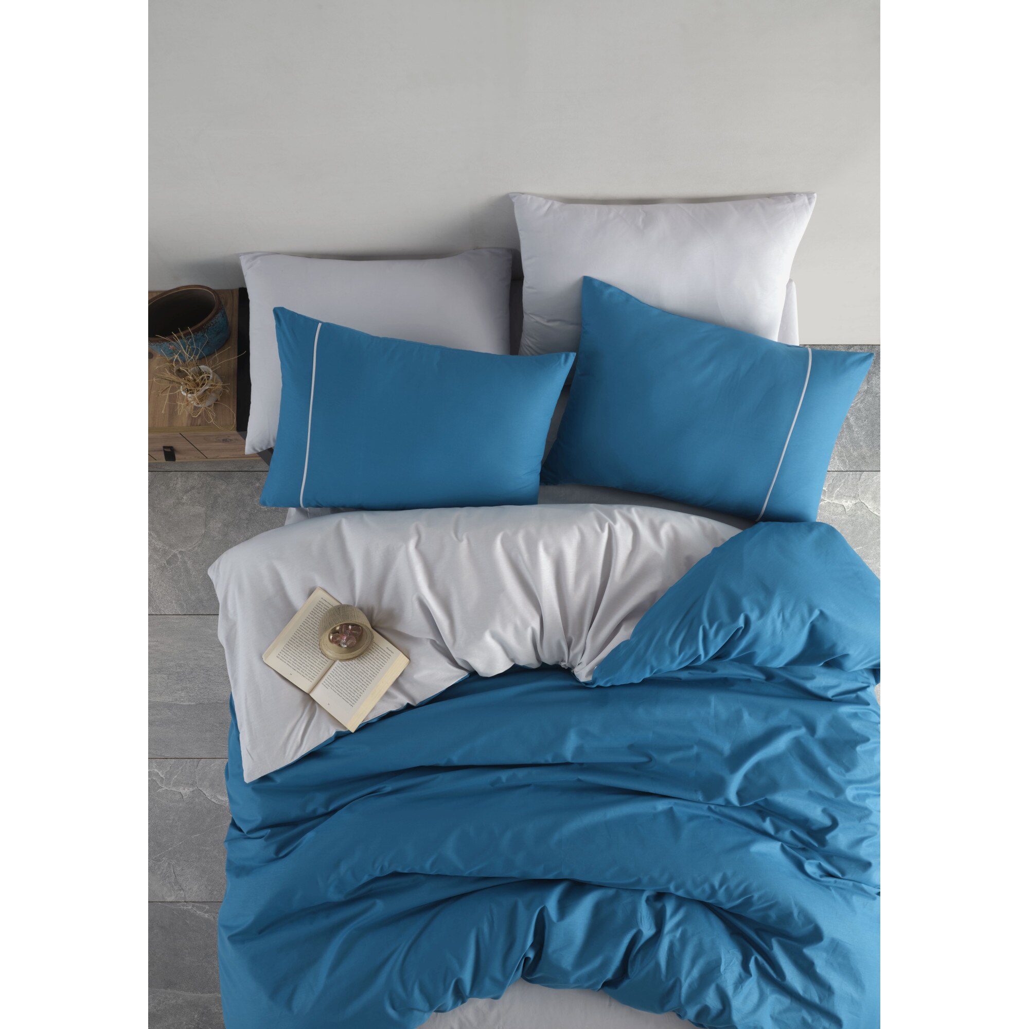 Kétszemélyes ágynemű garnitúra 100% renforcé pamut, Majoli by Bahar ...