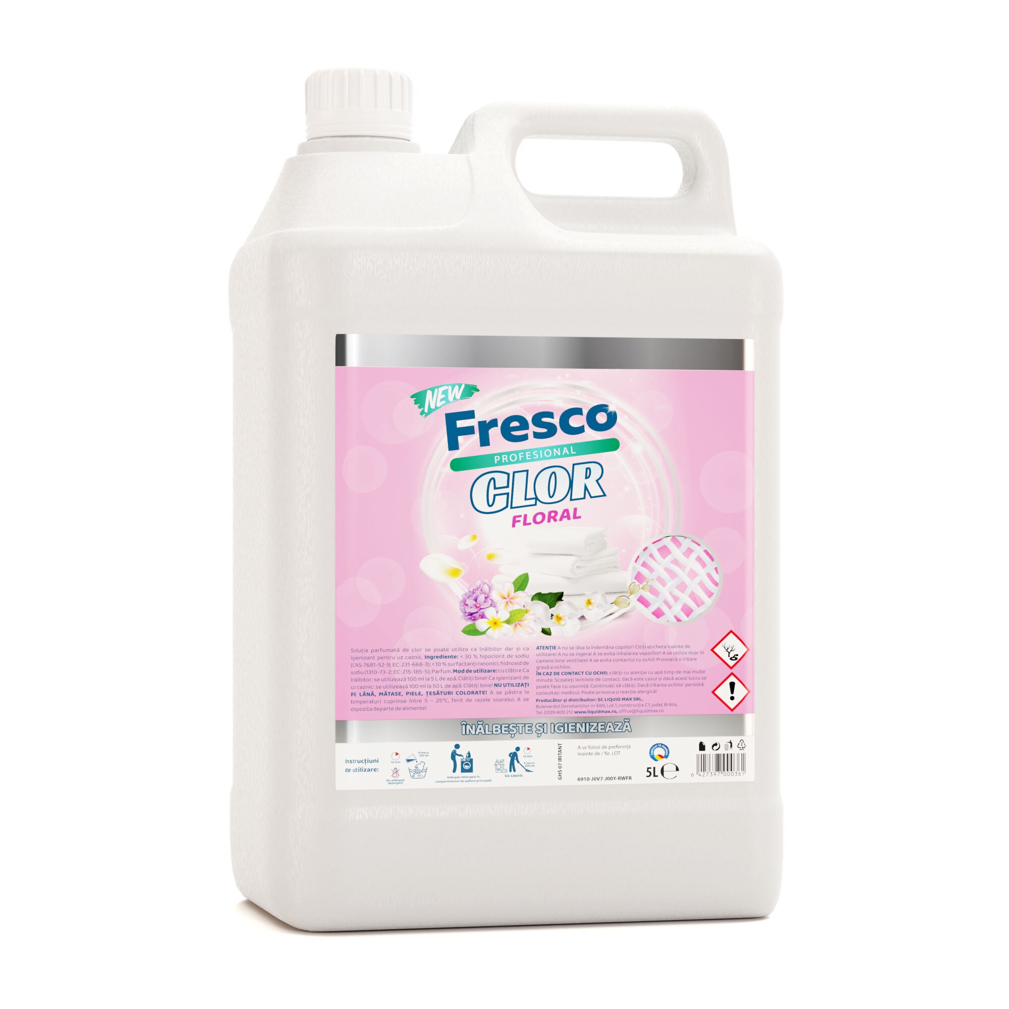 Clor cu parfum Floral 5l Fresco - eMAG.ro