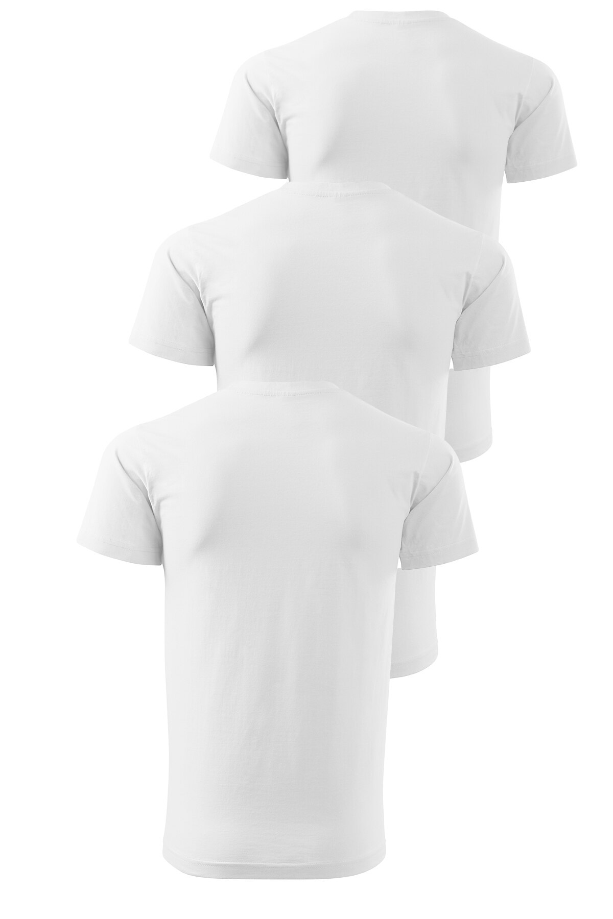 Set 3 tricouri pentru barbati, Malfini, Elegant Casual, Alb, S - eMAG.ro