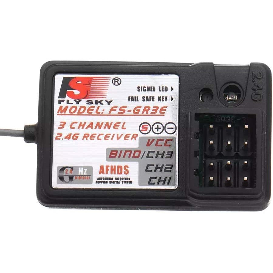 Flysky 2.4G 3CH FS-GR3E vevőkészülék FS GT2, GT2B, GT2F, GT3B, GT3C, T6 ...
