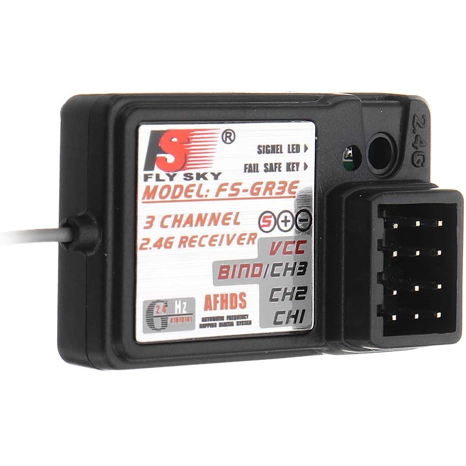Flysky 2.4G 3CH FS-GR3E vevőkészülék FS GT2, GT2B, GT2F, GT3B, GT3C, T6 ...