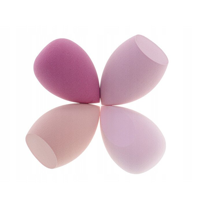 Set 4 bureti de machiaj, Zola®, diverse forme si nuante, dimensiune ...