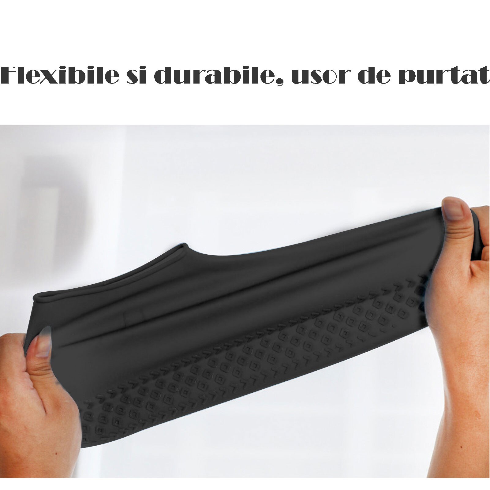Set 2 x Husa impermeabila SIKS din silicon pentru pantofi, marime S ...