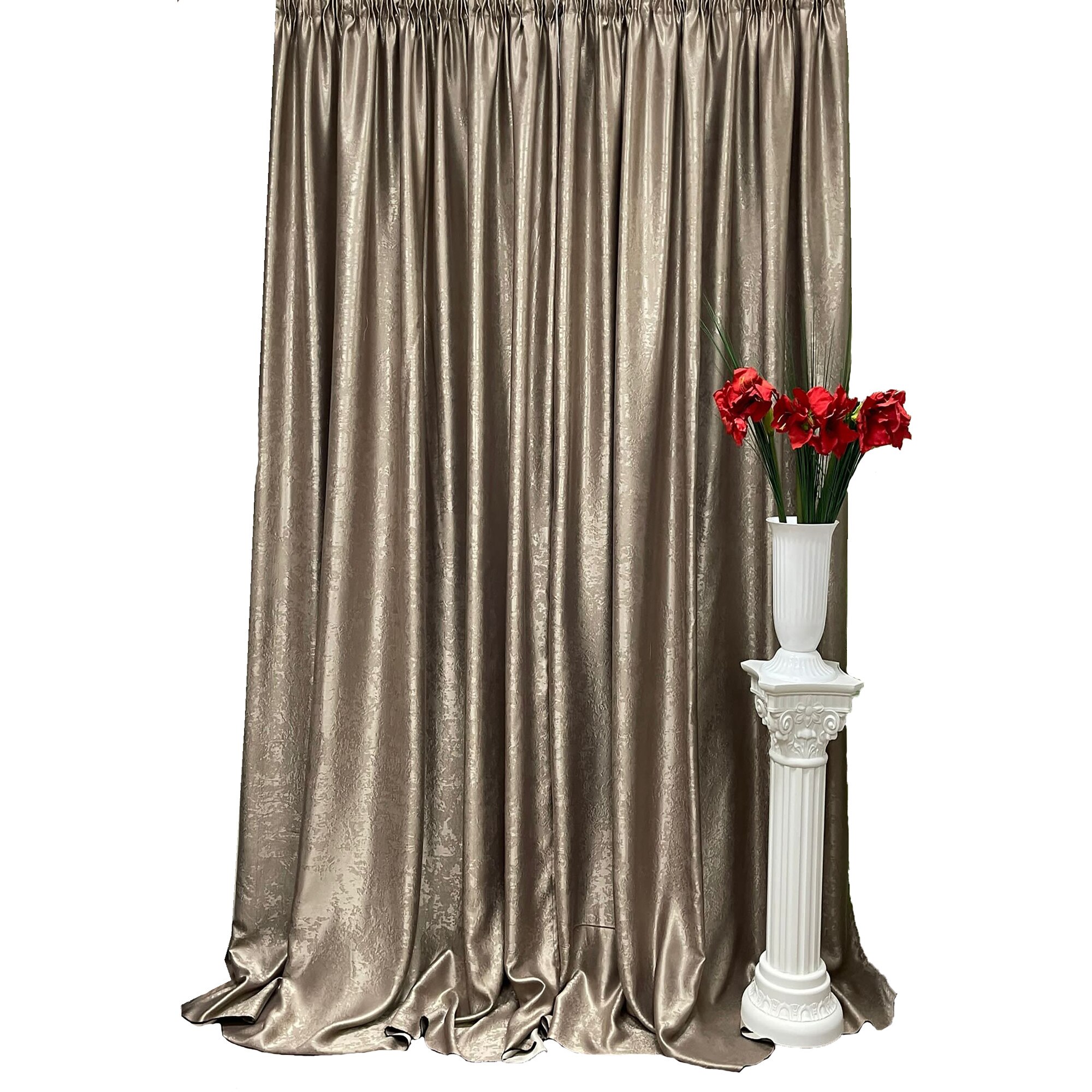 Set draperii blackout "Monocrom by Liz Line - Sandy Beige" 300x245x2buc ...