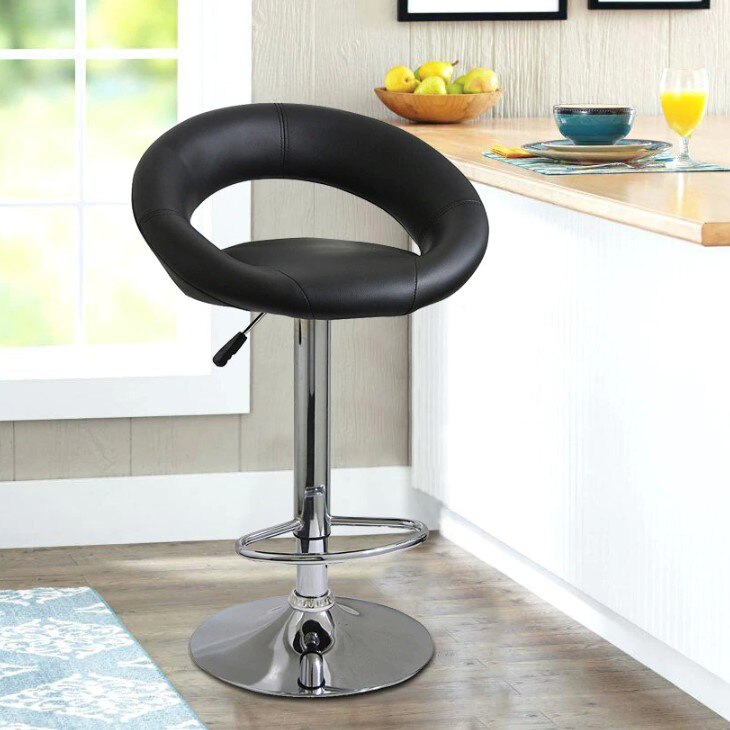 Scaun salon bar, make-up, cosmetica, hidraulic, inaltime reglabila ...