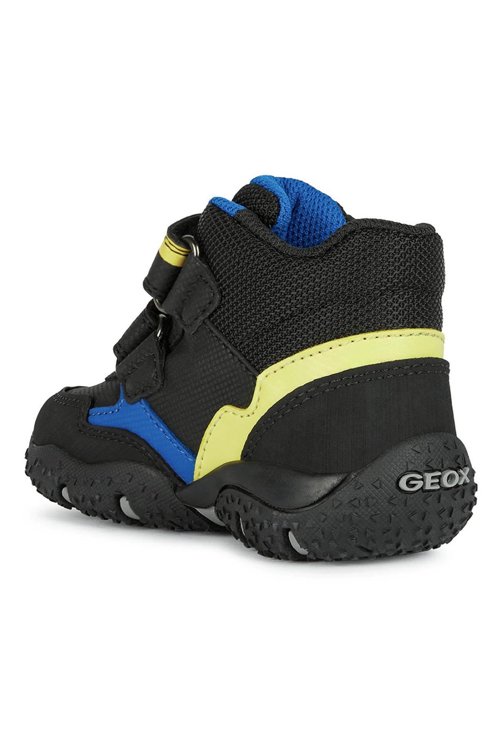 Geox, Ghete impermeabile cu velcro si accente colorblock, Galben ...