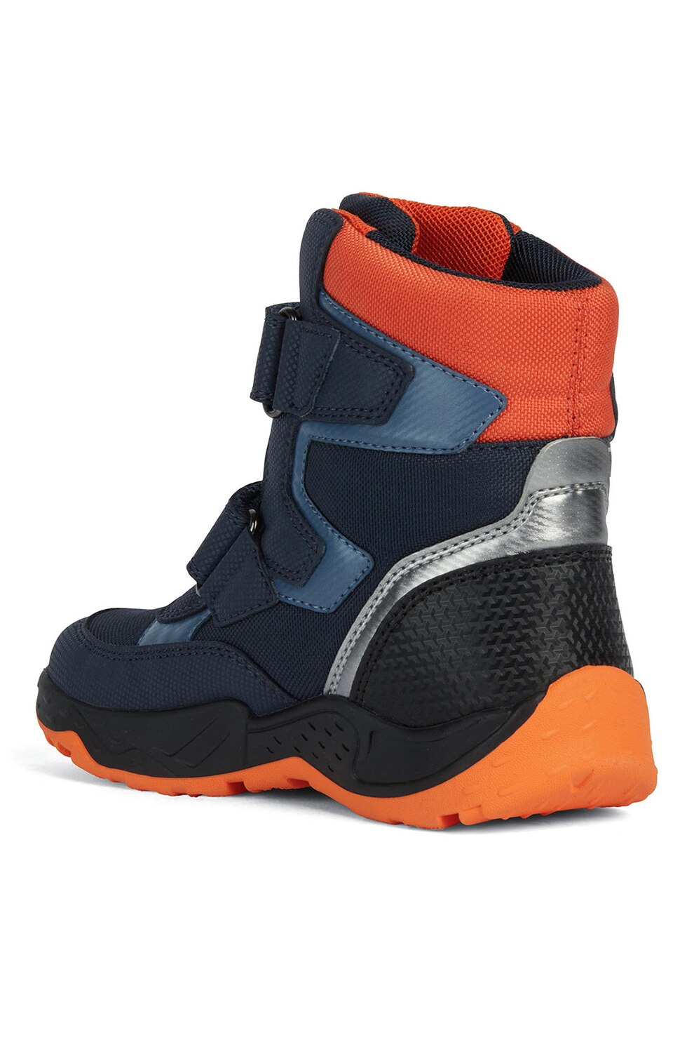 Geox, Ghete impermeabile cu benzi velcro, Oranj, Bleumarin, 33 EU - eMAG.ro