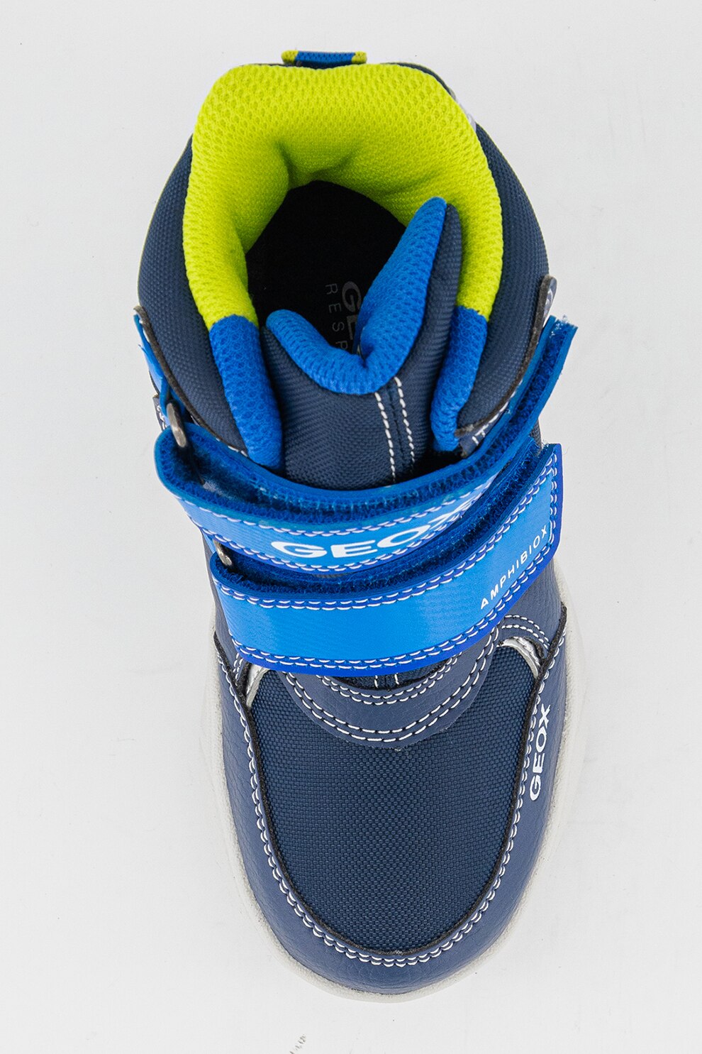 Geox, Ghete cu inchidere velcro si garnituri din plasa, Galben ...