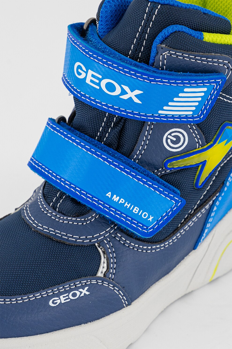 Geox, Ghete cu inchidere velcro si garnituri din plasa, Galben ...