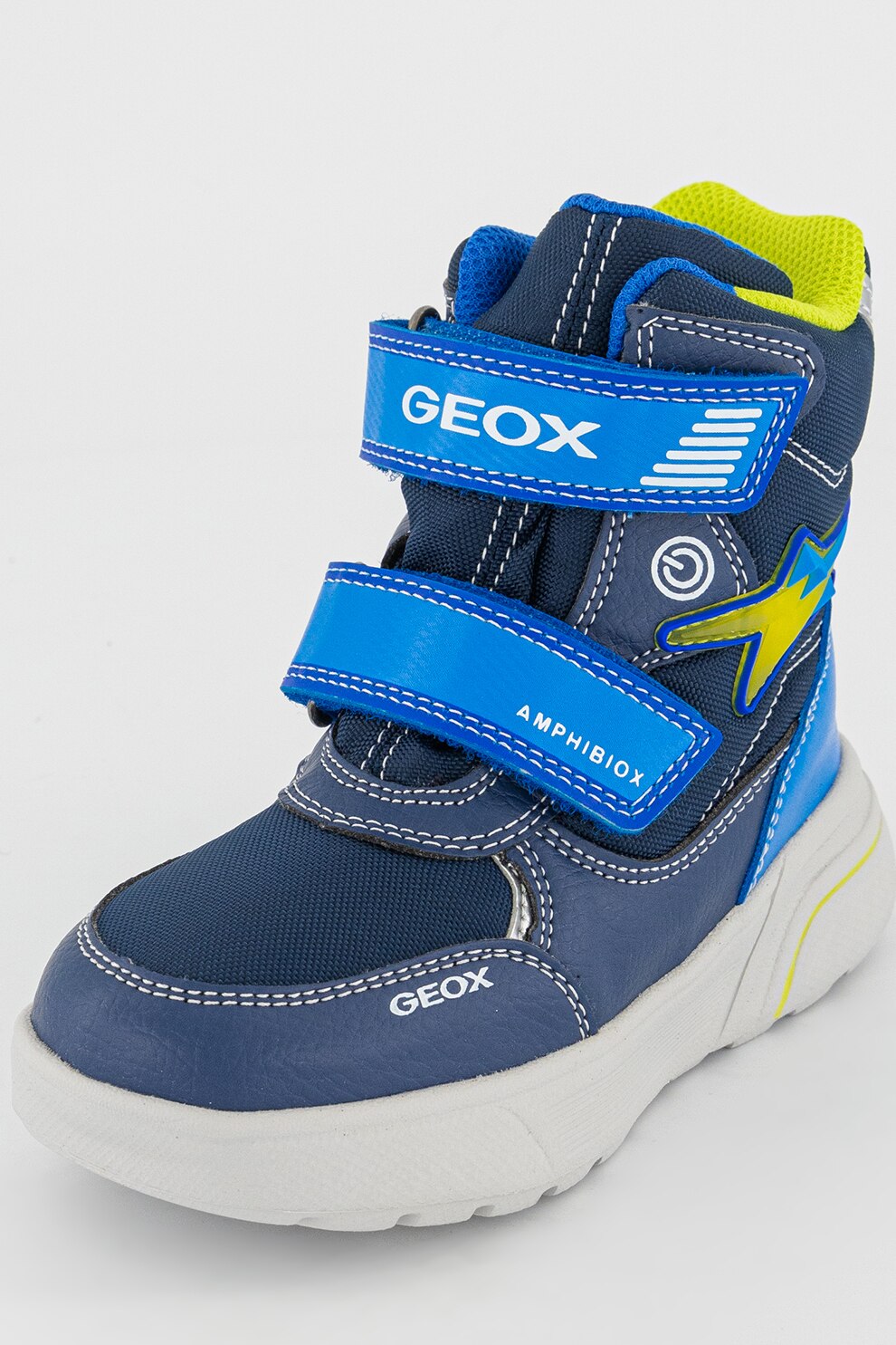 Geox, Ghete cu inchidere velcro si garnituri din plasa, Galben ...