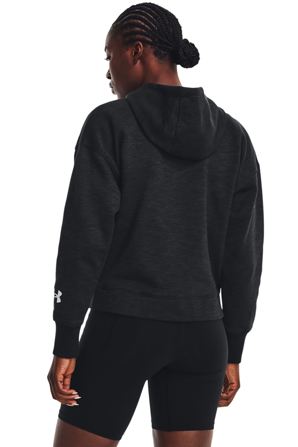 Under Armour, Hanorac cu fermoar si logo brodat pentru antrenament ...