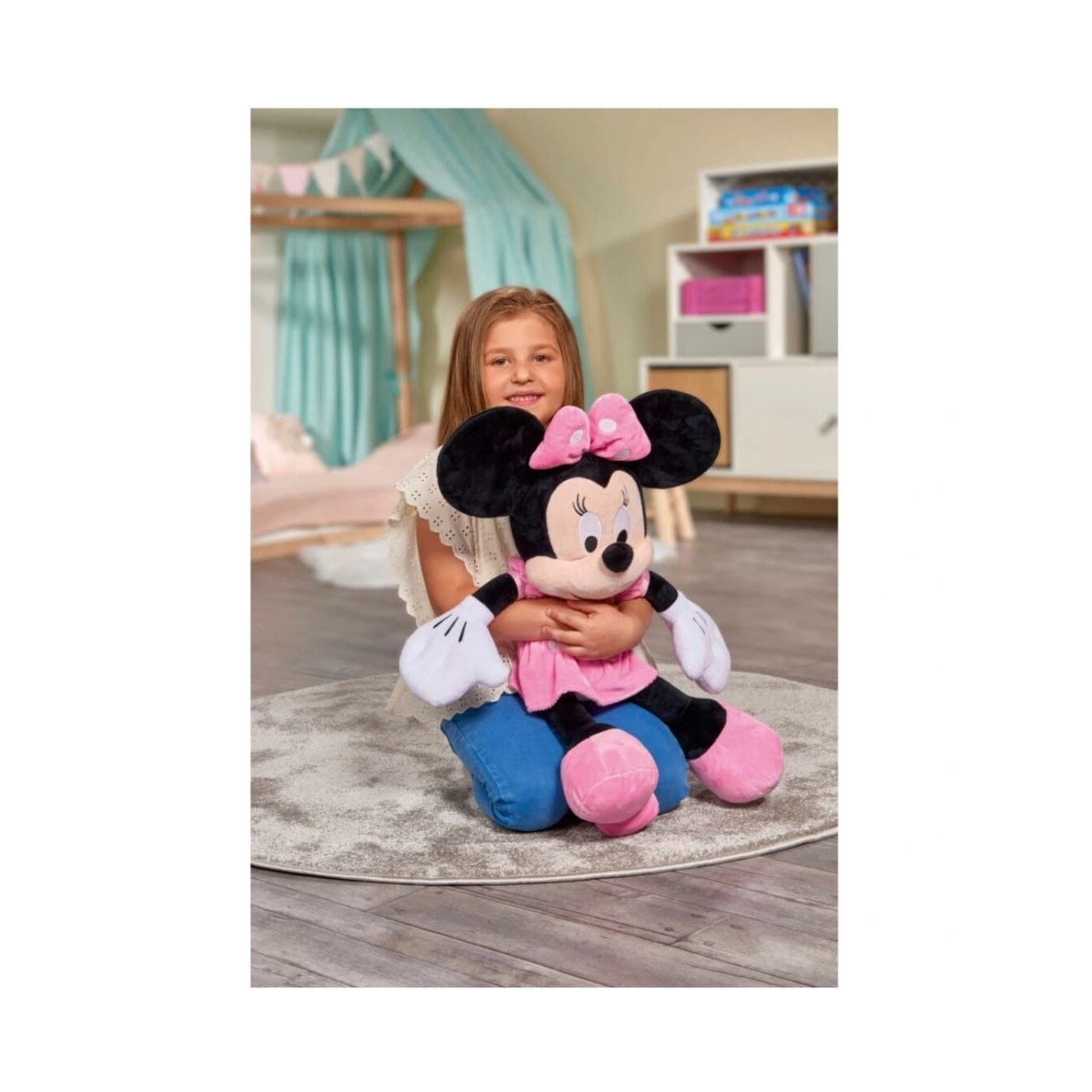 Jucarie de plus Minnie Mouse, 63 cm, pink - eMAG.ro