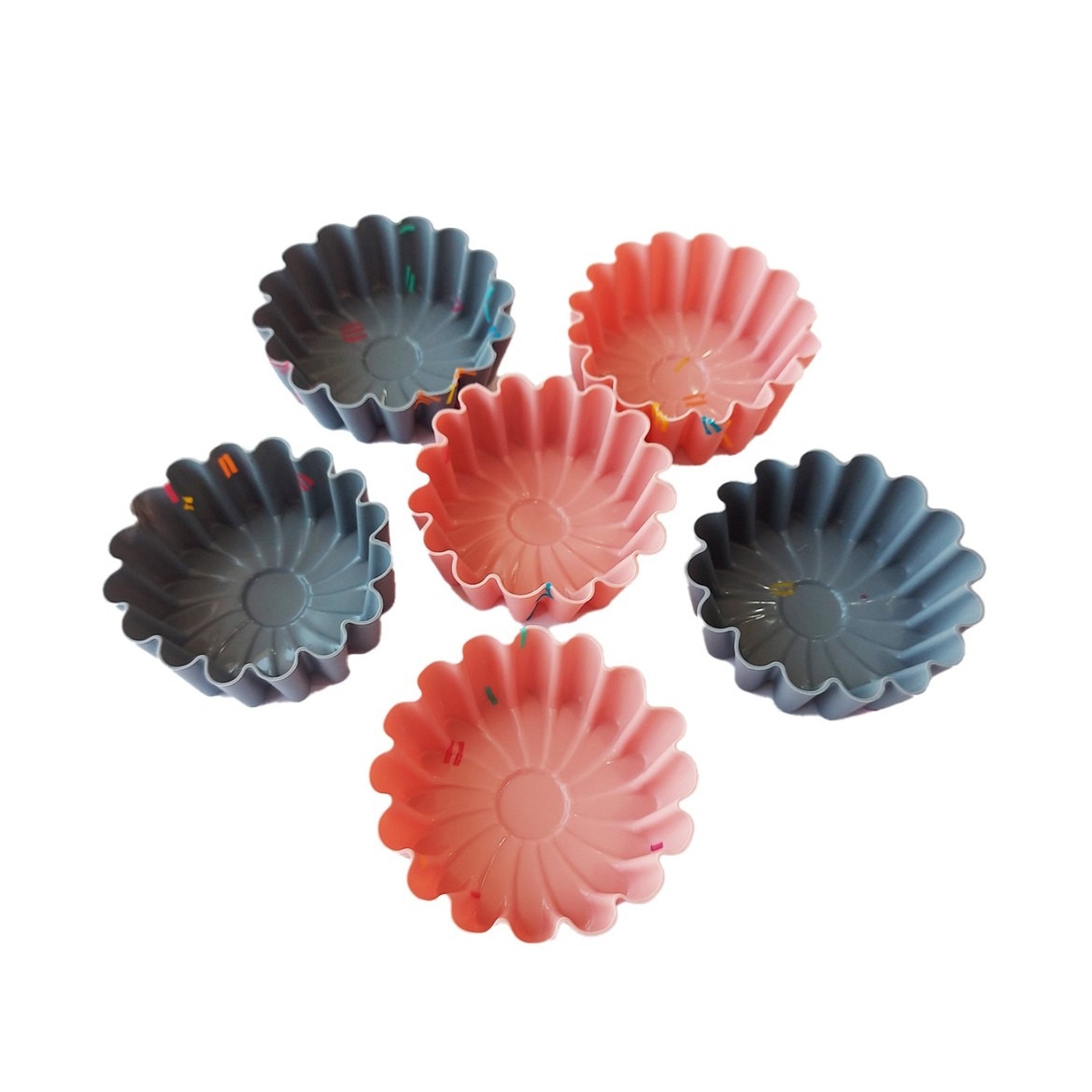 Set 6 forma briose din silicon, Multicolor, 212COF - eMAG.ro