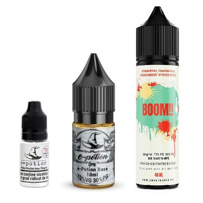 Pachet Lichid tigara electronica premium Boom 3.33mg 60ml cu nicotina, Lichid Tigara Electronica ...