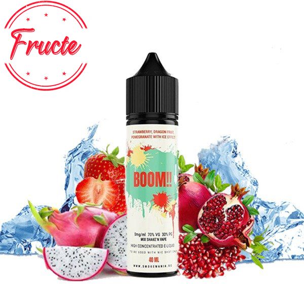 Pachet Lichid tigara electronica premium Smokemania - Boom, 6.66mg/ml, 60ml cu nicotina - eMAG.ro