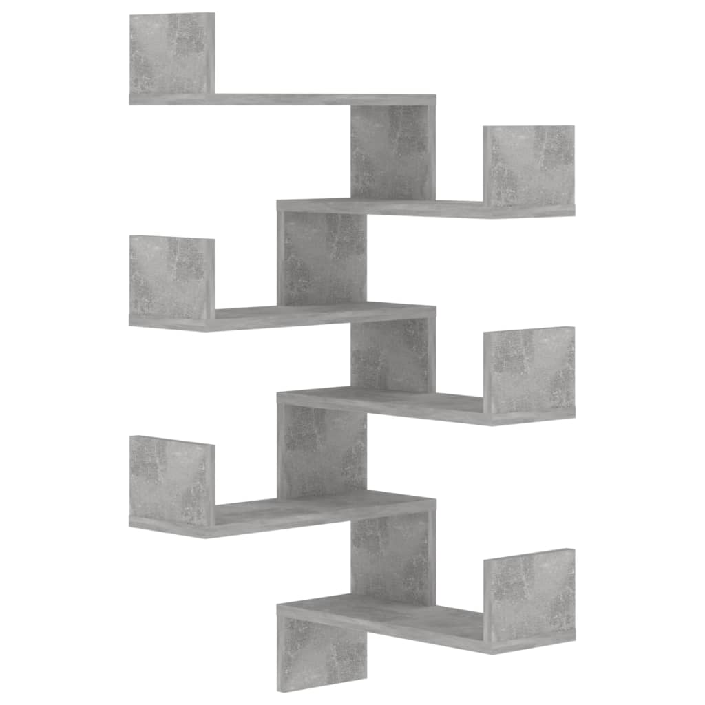 Set 2 rafturi coltare, Zakito Europe, 40x40x50cm, gri beton - eMAG.ro