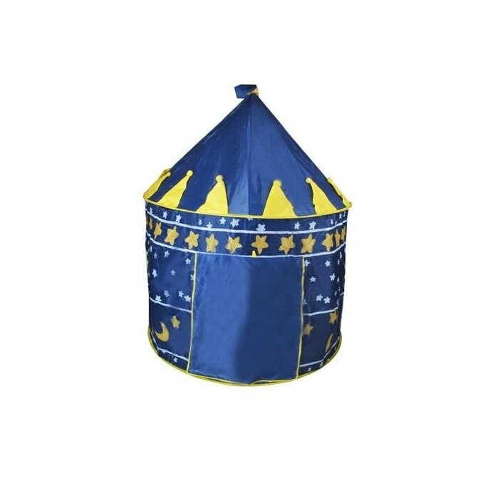 Cort de joaca tip castel, pentru copii, culoare albastru - eMAG.ro