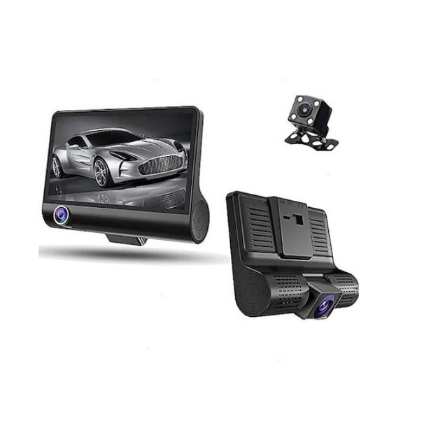 Camera Auto Tripla DVR HYT ®, Filmare Fata/Spate/Interior, FULL-HD ...