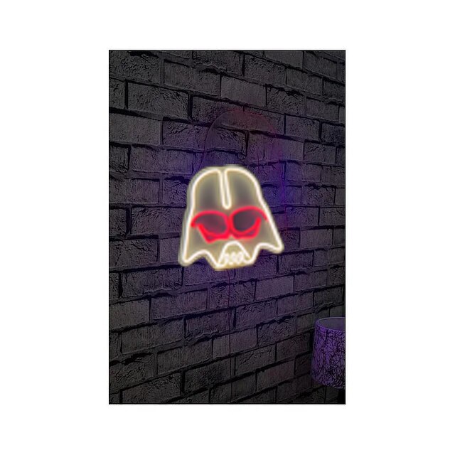 Decoratiune de perete cu LED NeonFlex din spuma PVC, Led, alb/rosu ...