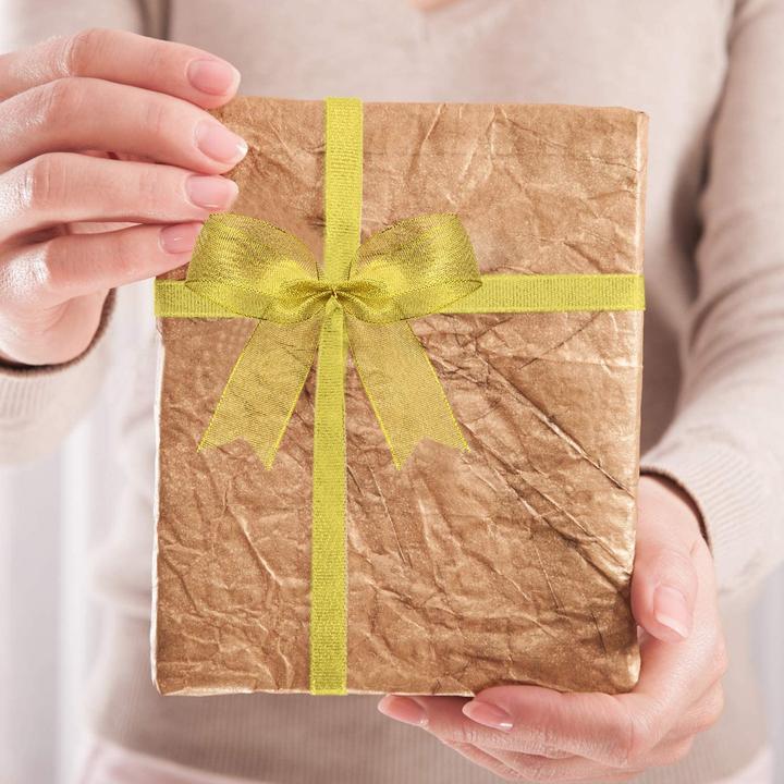 Set 42 funde decorative pentru brad/cadouri, 12x11 cm, Auriu - eMAG.ro