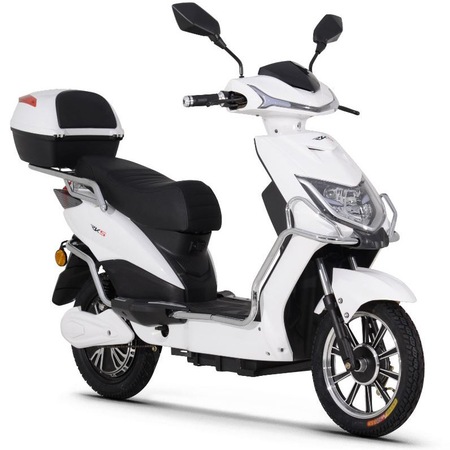 Scuter electric fara permis Eco Rider MX Plus, 60V 20Ah, Alb - eMAG.ro