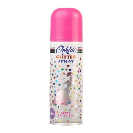 Spray Stralucitor ROZ Pentru Par Si Corp Orkide Glitter Spray, 90 ml ...