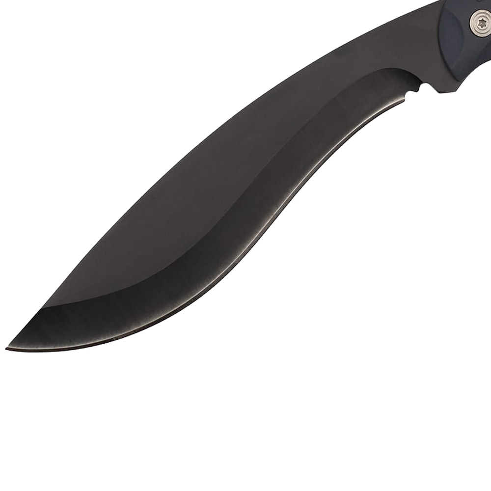 Cutit tip maceta IdeallStore®, Mini Kukri, negru, 30 cm, teaca inclusa ...