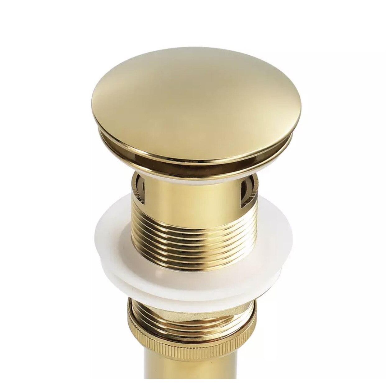 Ventil lavoar cu preaplin, culoare auriu lucios, Top Ceramic 82069G ...