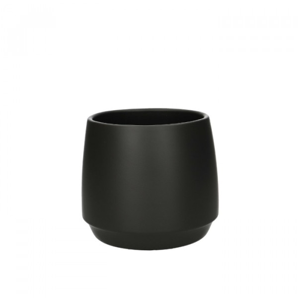 Ghiveci Ceramics Lucca Negru Mat 15cm - eMAG.ro