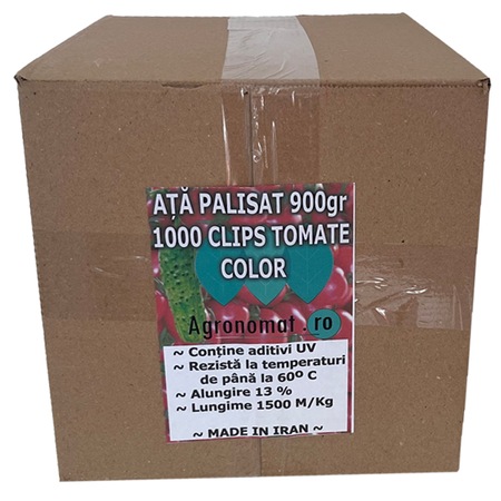 Set Ata Palisat 900gr 1500 m si 1000 Clipsuri Palisare, multicolor ...
