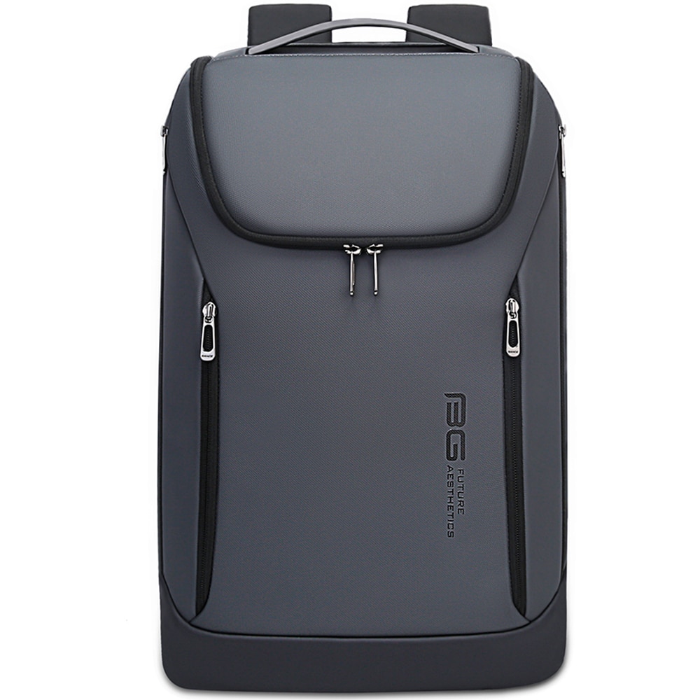 Rucsac Unisex din poliester, impermeabil, port USB, BANGE BG2517GY Gri ...